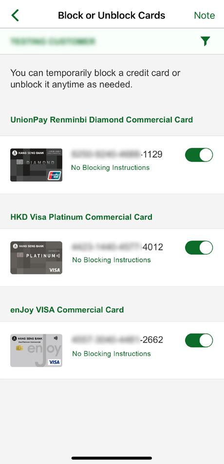 Temporarily Block or Unblock Card - Payment - Your Business Essentials ...