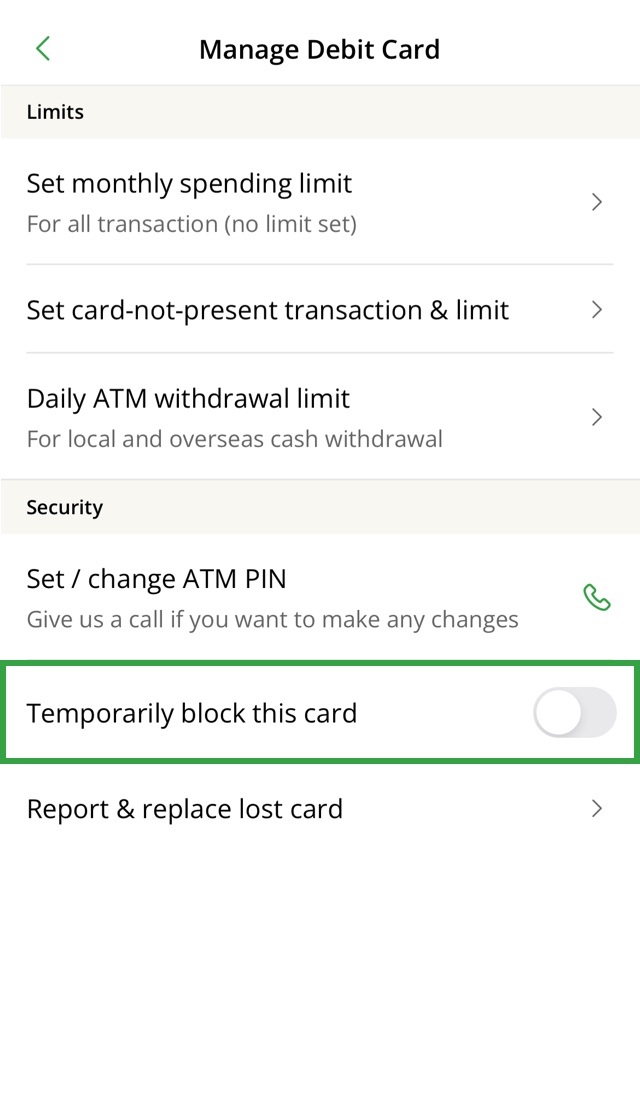 Temporarily Block or Unblock Card | Hang Seng Bank