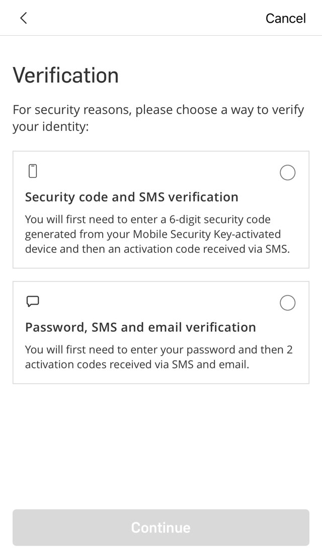 Mobile Security Key and Biometric Authentication - Hang Seng Bank