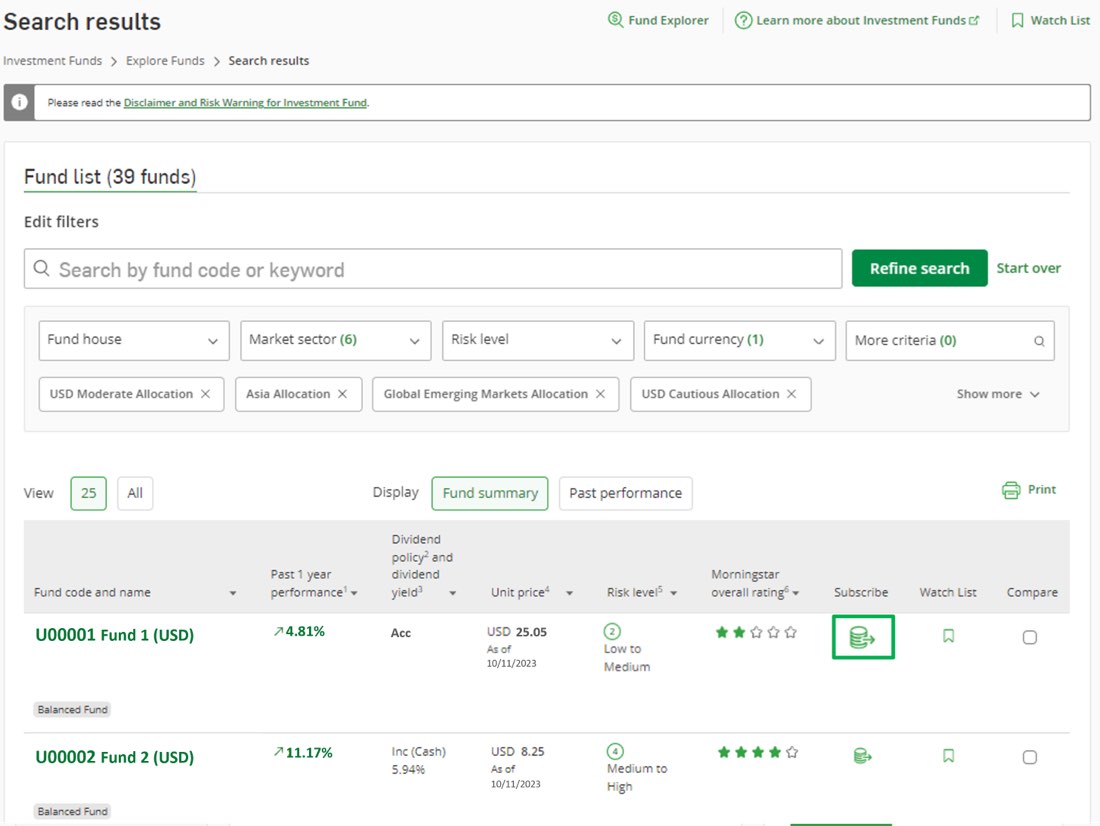 Investment Fund Services | Hang Seng Bank